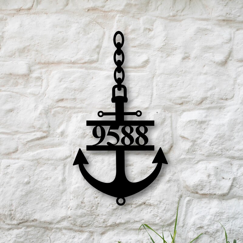 Coastal House Number - Etsy