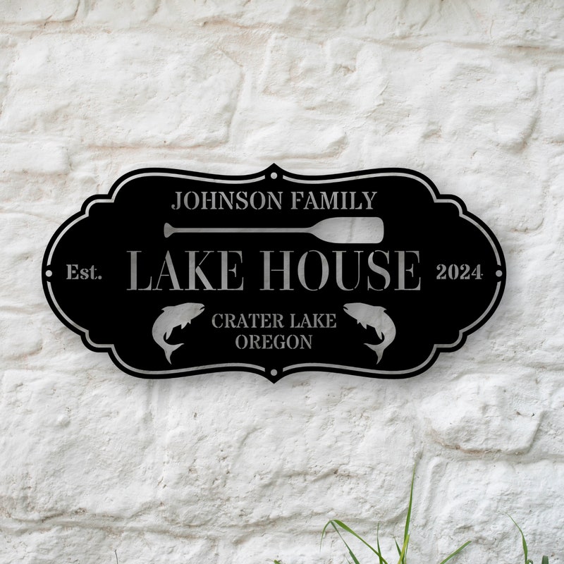 Custom Lake House Sign - Etsy