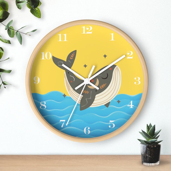 Whale Wall Clock - Etsy