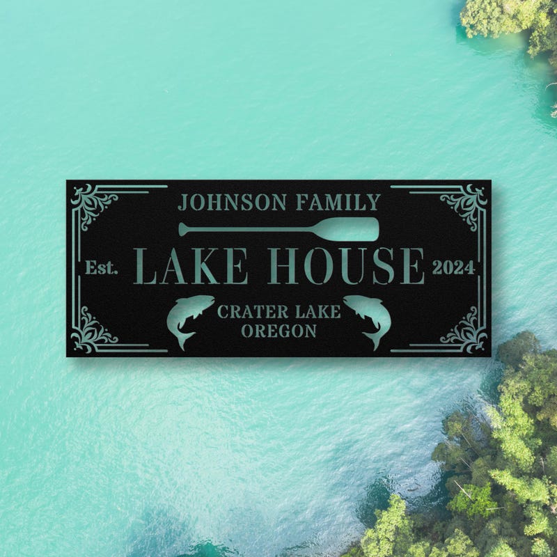 Custom Lake House Sign - Etsy