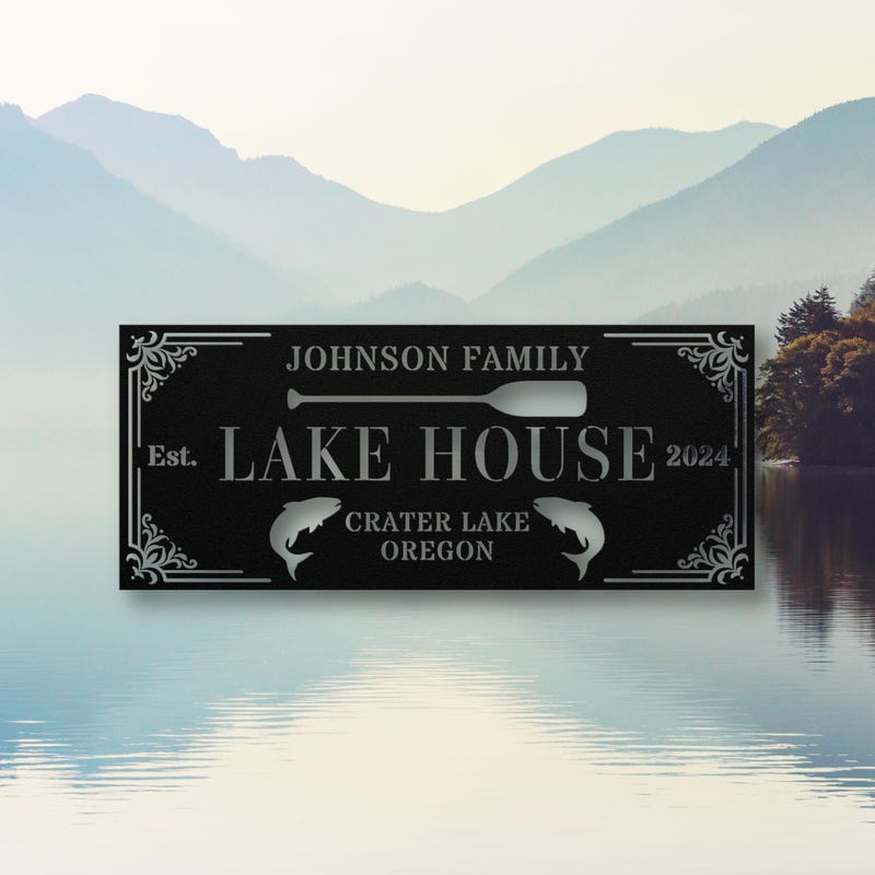 Custom Lake House Sign - Etsy