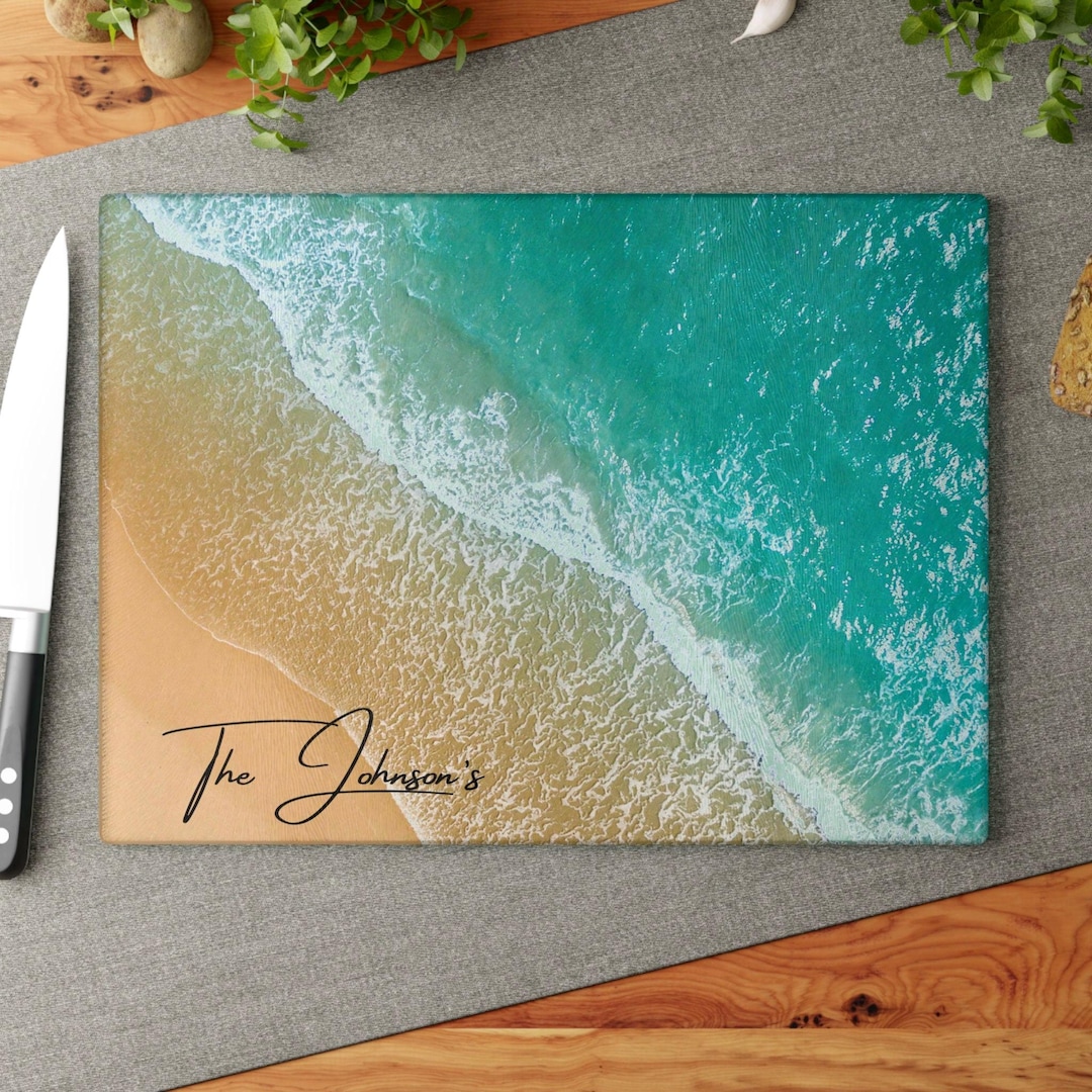 Custom Glass Cutting Board, Unique Kitchen Gift, Charcuterie Board ...