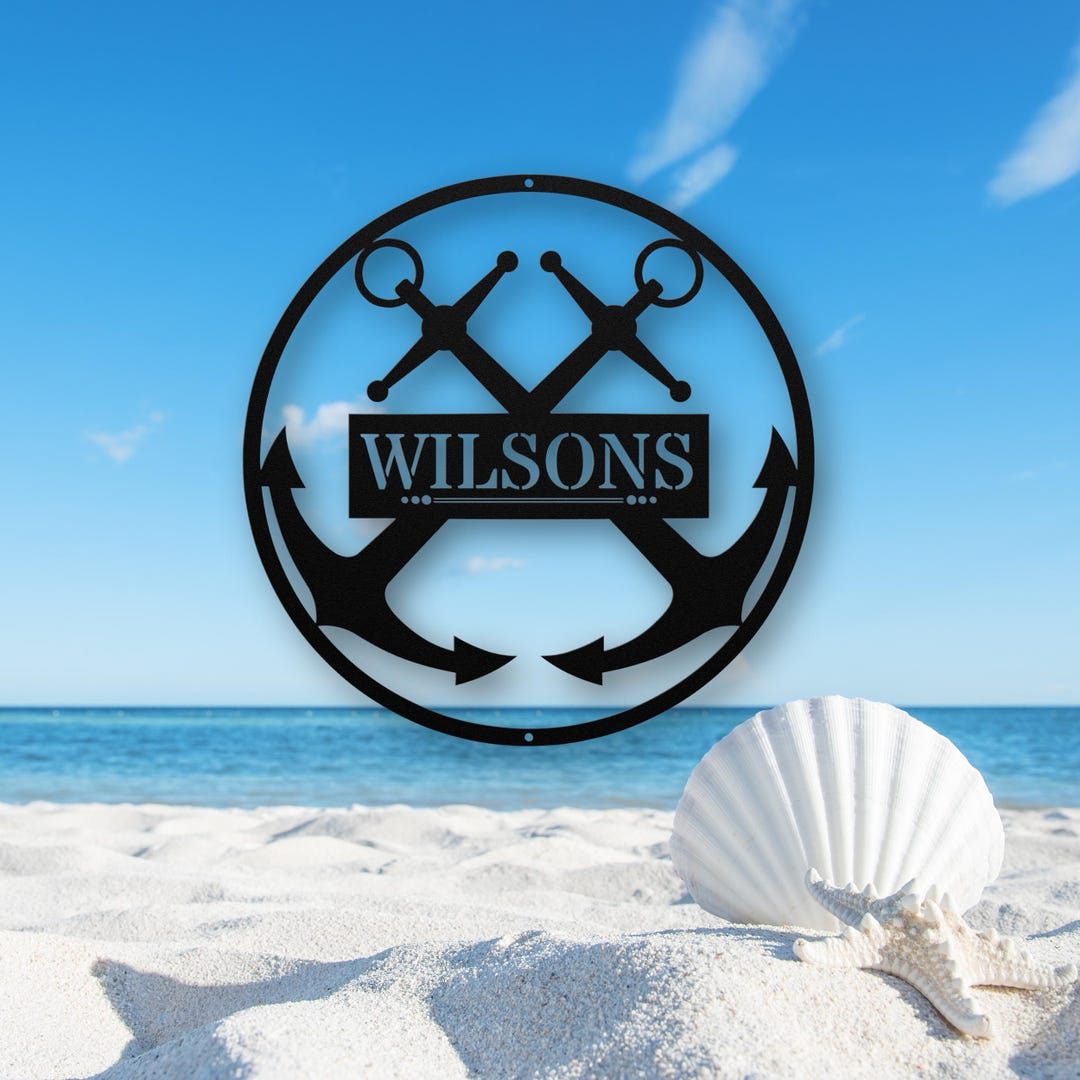 Custom Beach House Metal Sign, Beach Decor, Beach Lover Gift, Beach ...