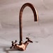 Copper Bathroom Faucet , Copper Gooseneck Faucet for Sink - Etsy