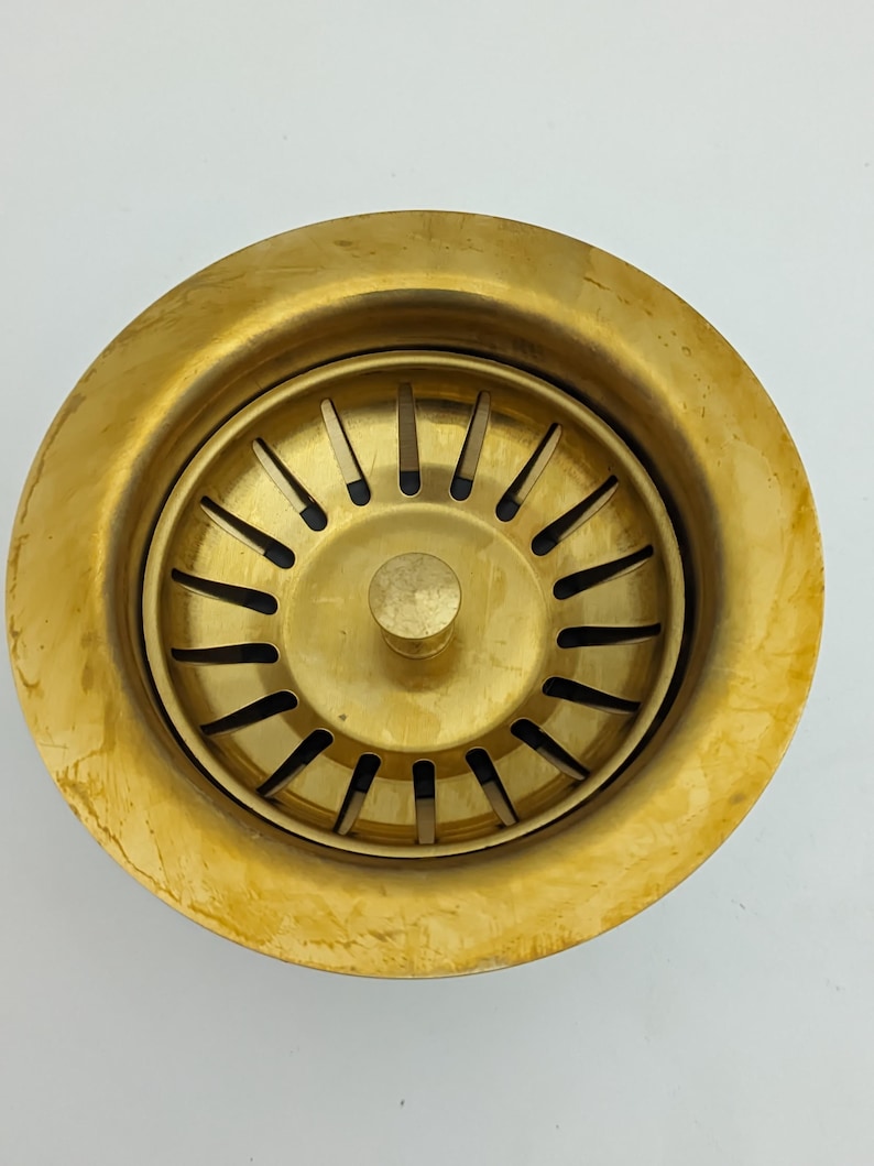 Unlacquered Brass Strainer Sink, Drainer Sink With Removable Drain ...