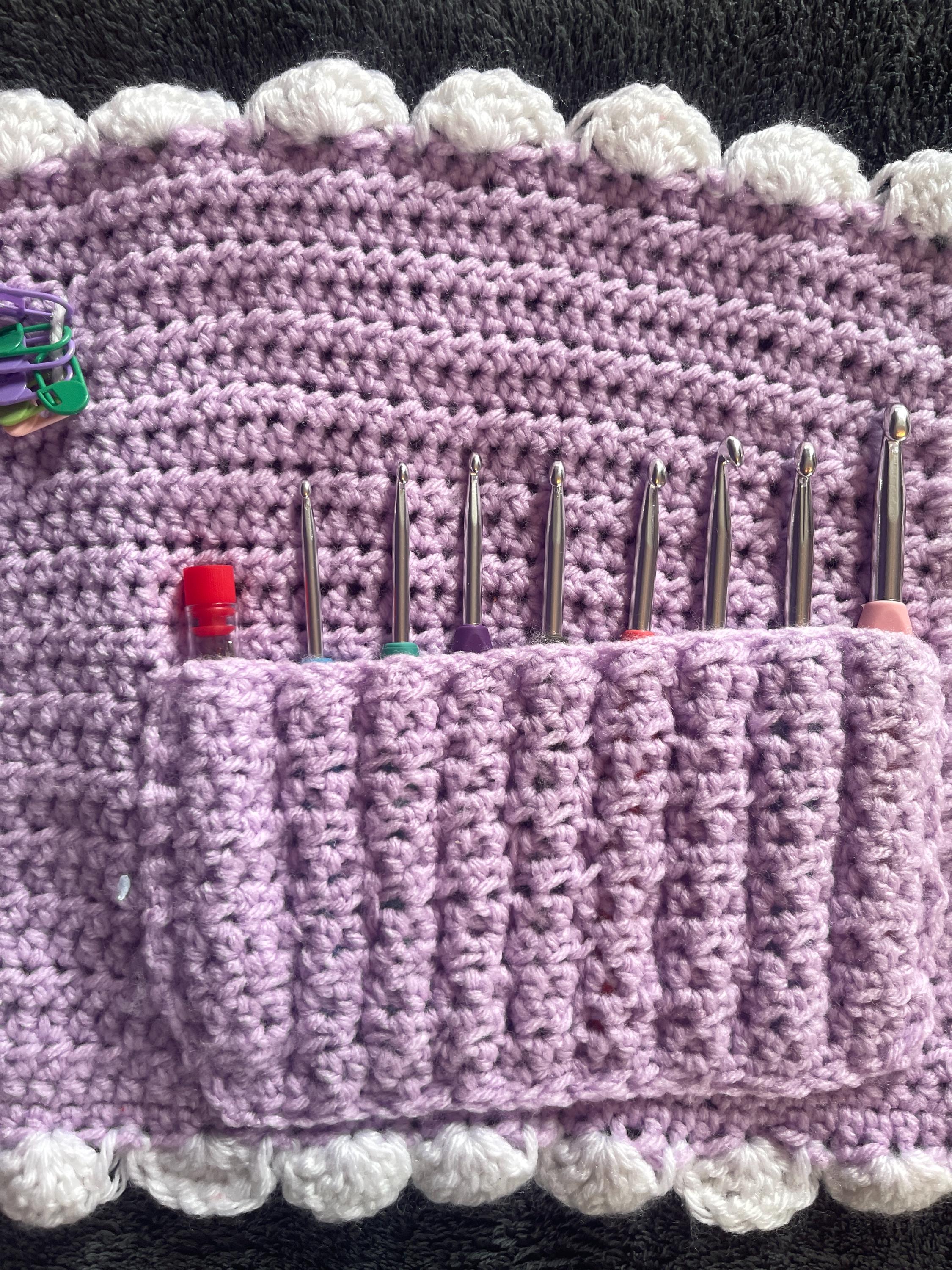 Crochet Hook Case Handmade Gift for Crocheter Case Holder for Crochet ...