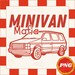 Minivan Mafia Trendy PNG, Retro Groovy Design, Popular PNG Download ...
