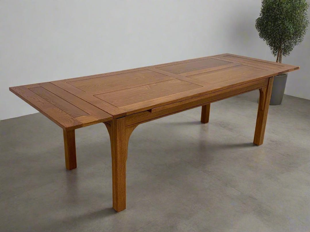 Mission Oak Dining Table With Two Leaves Options Available - Etsy
