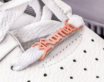 Personalized Name Metal Shoelace Charm for Cleats Custom Shoe Buckle ...