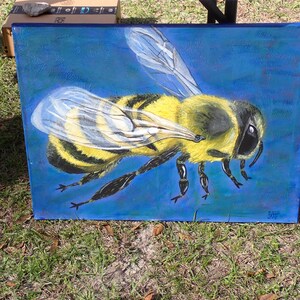 Gaia: Honeybee Painting - Etsy