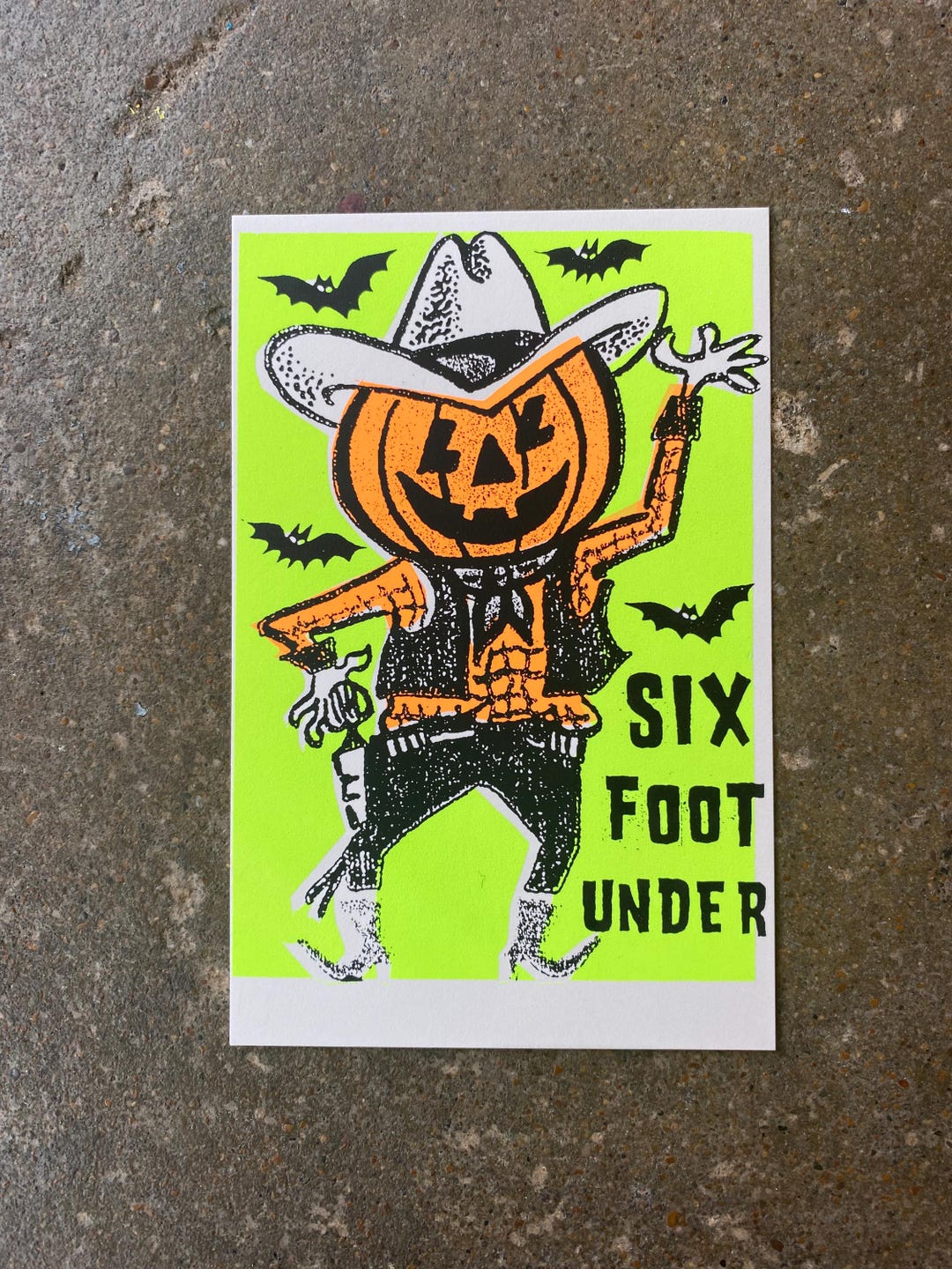 Six Foot Down 3.5” X 5” Mini Art Print - Etsy