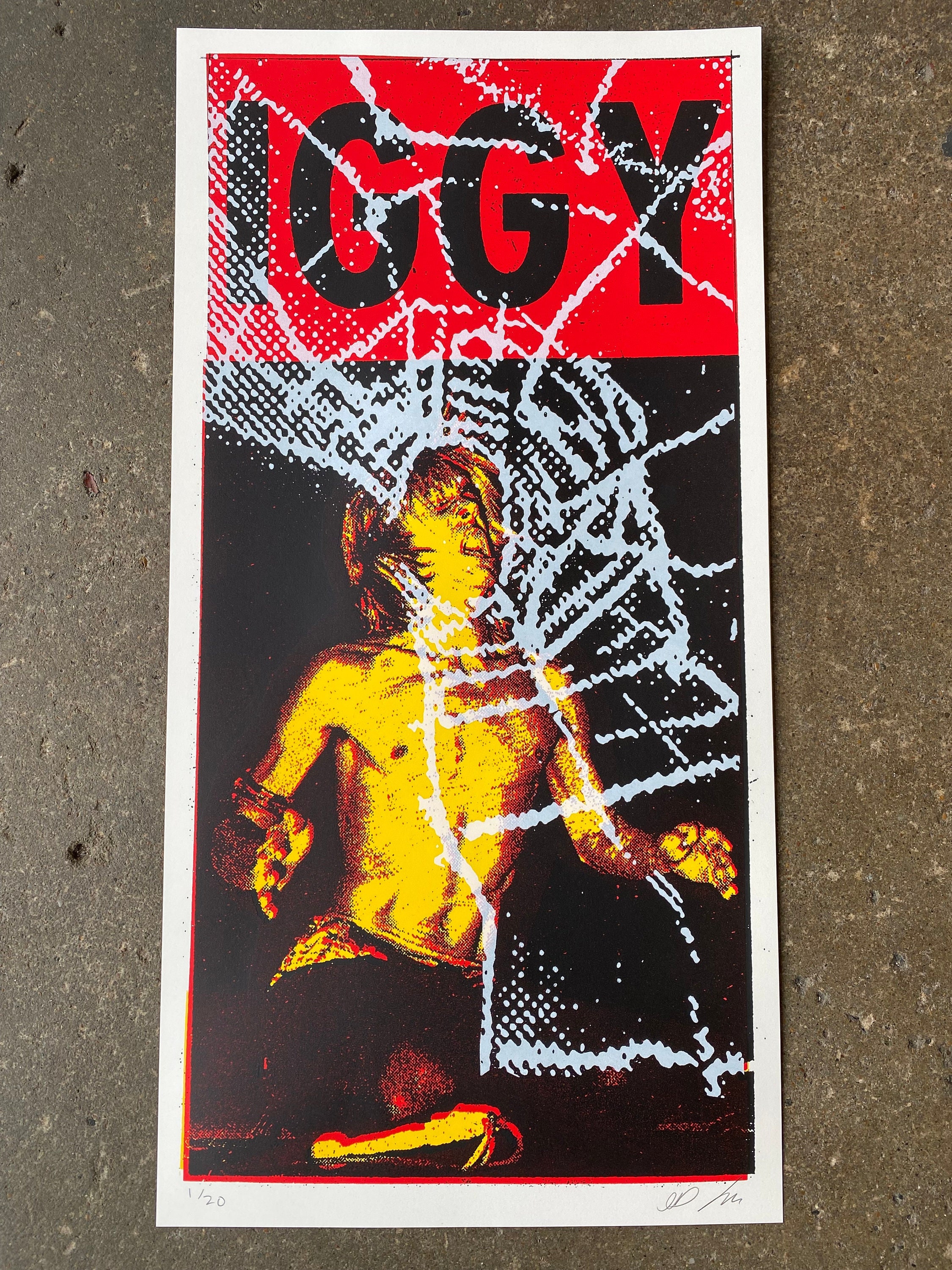 Iggy Limited Silkscreen Print 10 X 20 - Etsy