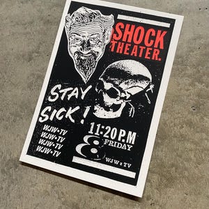 Shock Theater 3.5” X 5” Mini Art Print Ghoulardi - Etsy