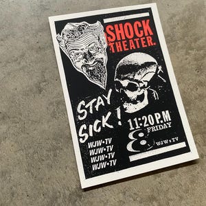 Shock Theater 3.5” X 5” Mini Art Print Ghoulardi - Etsy