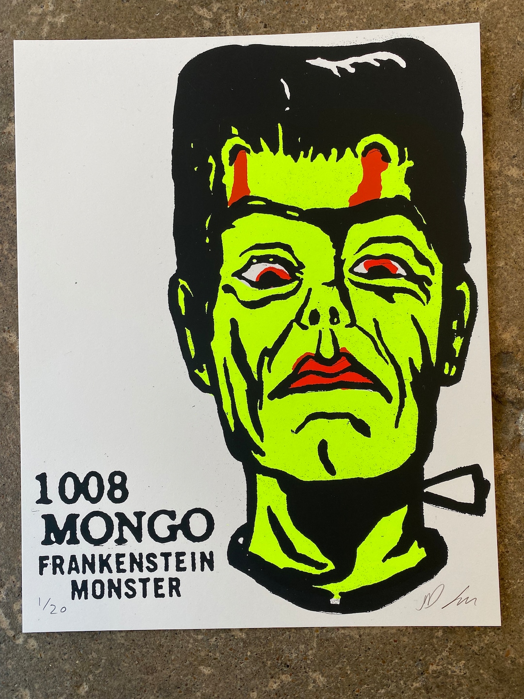 Mongo Frankenstein Monster 8” X 10” Art Print - Etsy