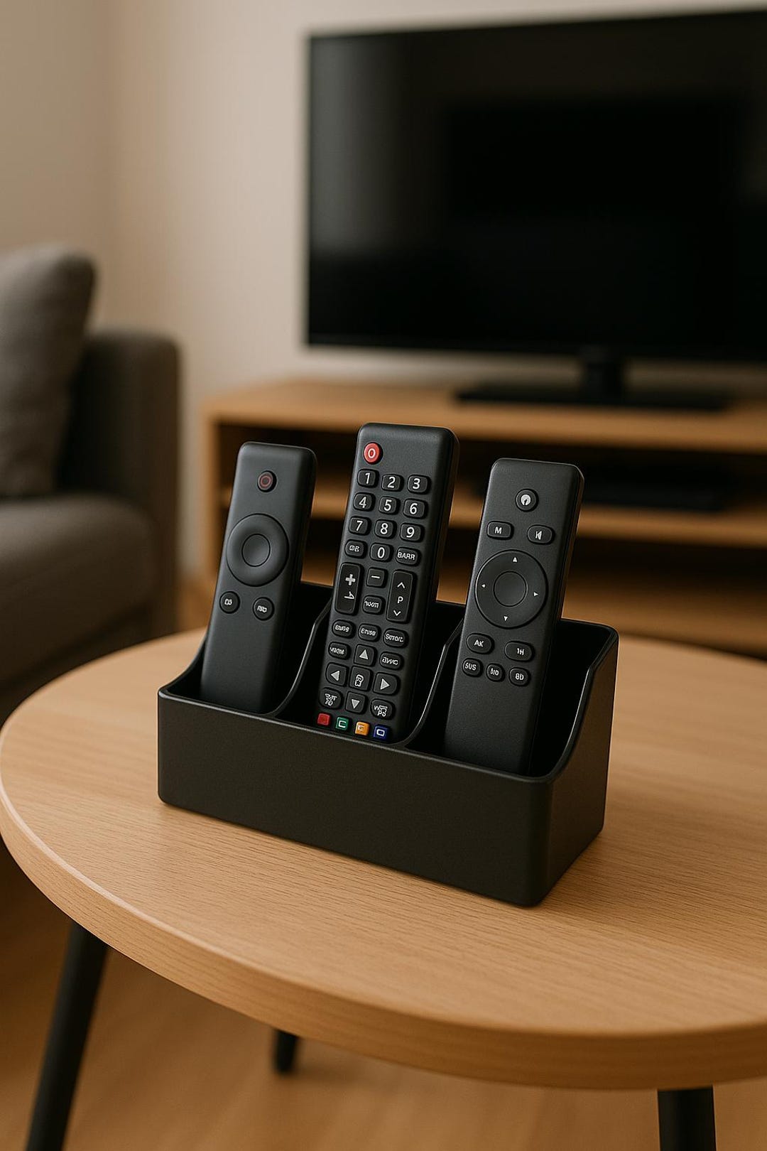 Remote Control Holder 3 Slots Home Detour Organiser TV Air Conditioner ...