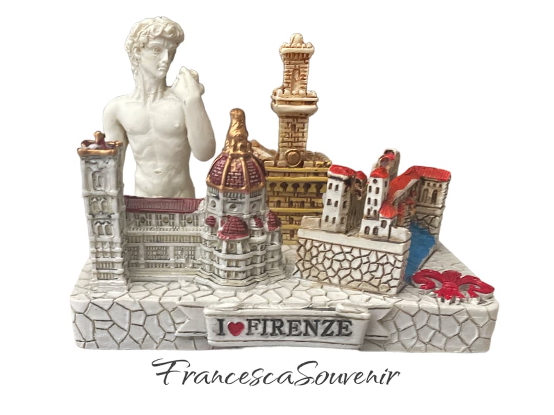 MINIATURE MONUMENTS: Souvenir of Four Monuments of Florence in Painted ...