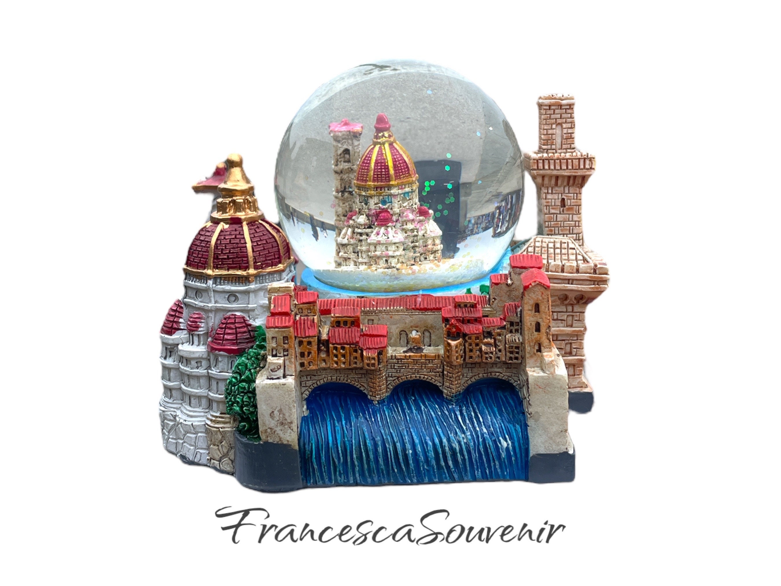 SNOWBALL: Glass Ball and Base With Monuments Florence Cathedral or ...