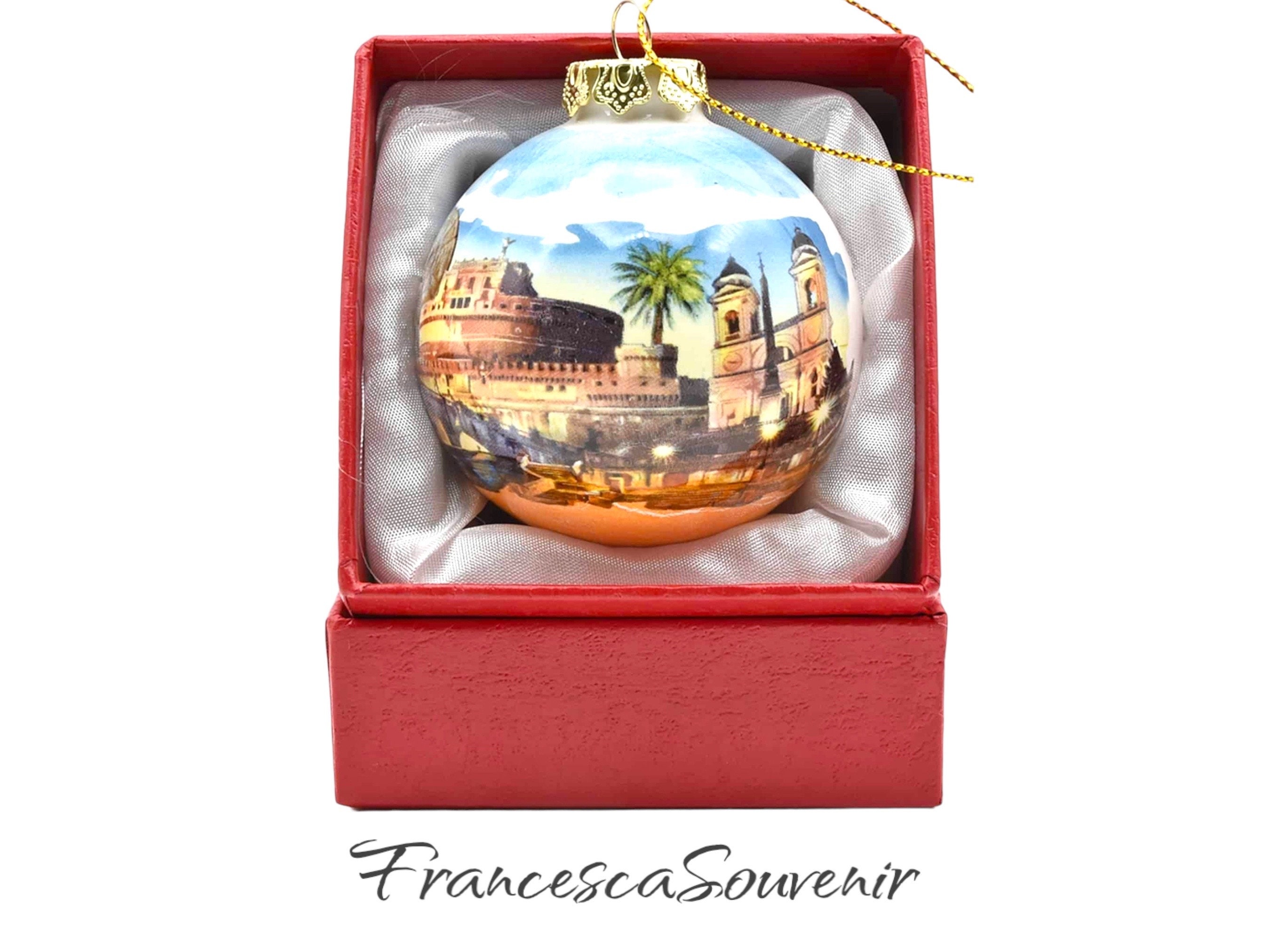 Porcelain CHRISTMAS BALL Rome and Its Monuments - Etsy