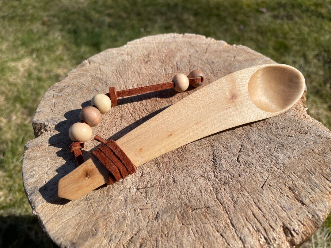 Teardrop Spoon for Camping. Wooden Spoon Made by Only Hand Tools. - Etsy