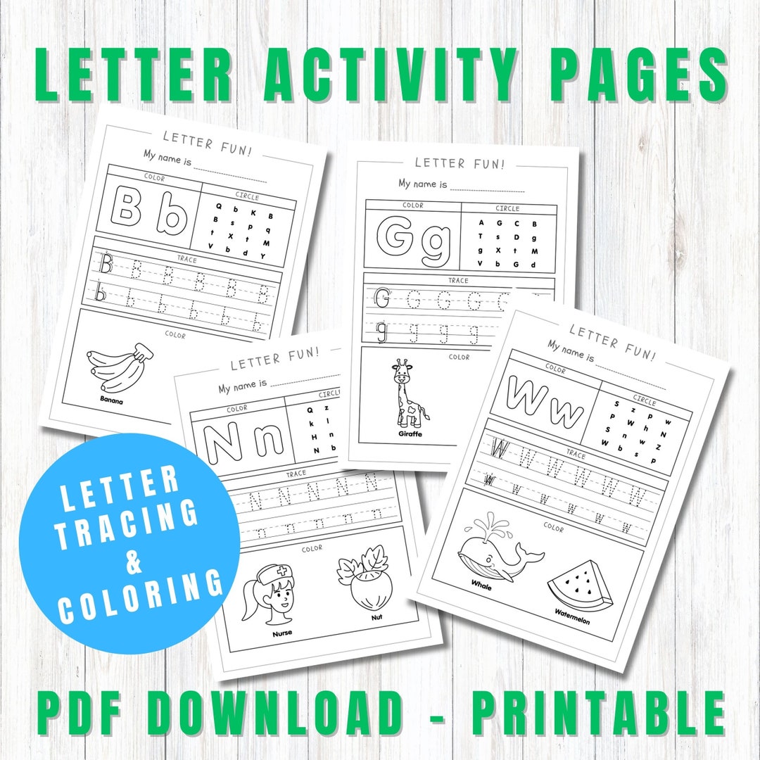 Activity Pages for Kids | Learn Handwriting | Kids Activity Time ...
