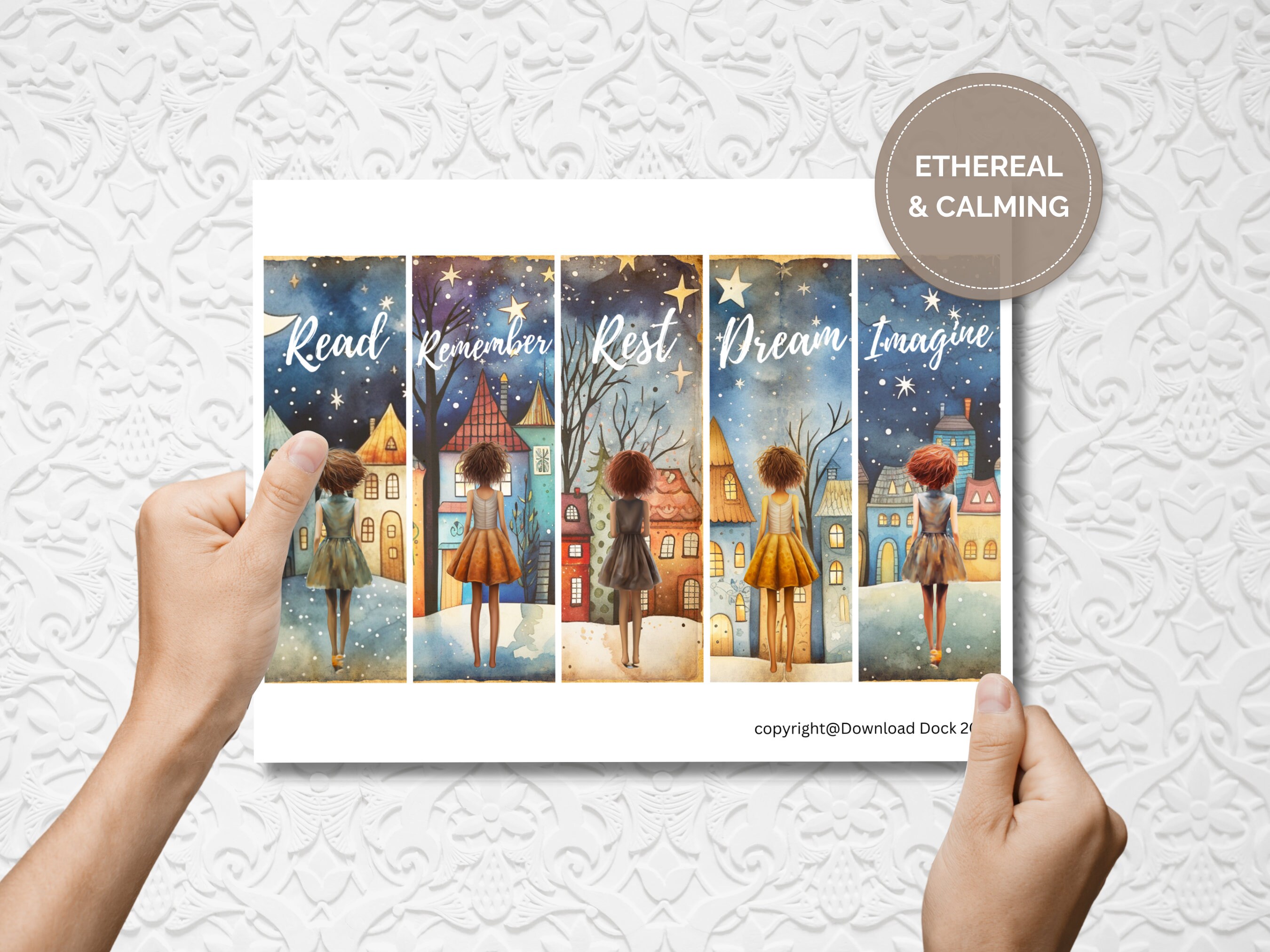 Cute Printable Bookmarks for Girls and Women. 10 Unique Whimsical ...