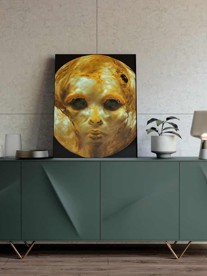 Venusian Alien Poster digital Download - Etsy