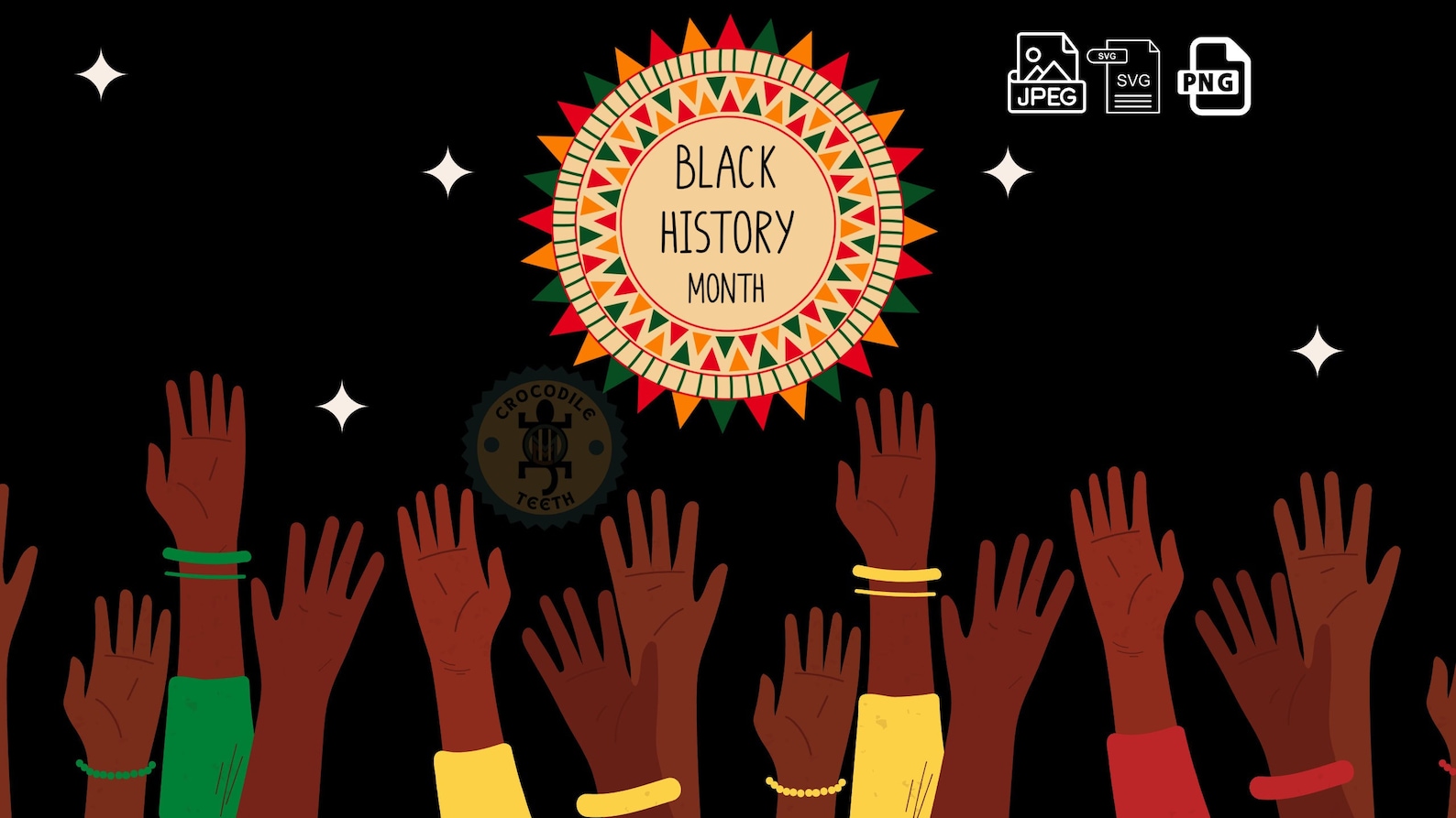 Zoom Virtual Background Black History Month Theme - Etsy