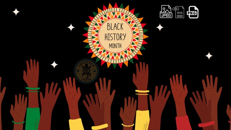 Zoom Virtual Background Black History Month Theme - Etsy