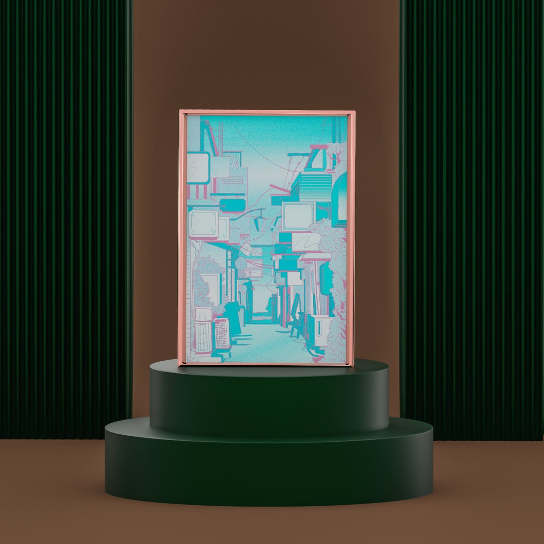 Japanese Tokyo Anime Wall Art City Digital Print Tokyo - Etsy