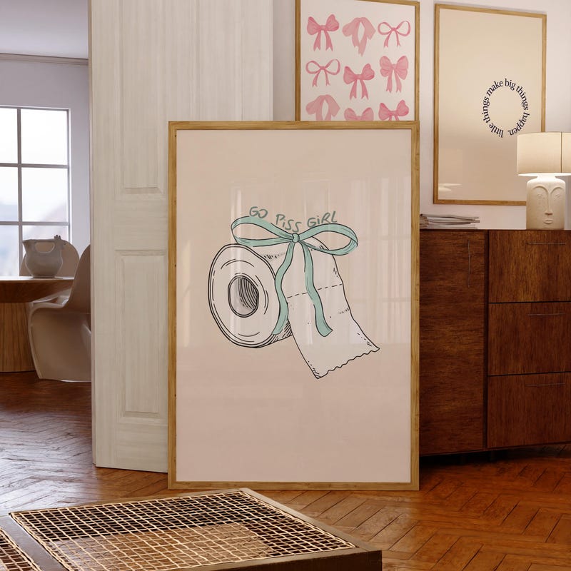 Girls Bathroom Wall Decor - Etsy