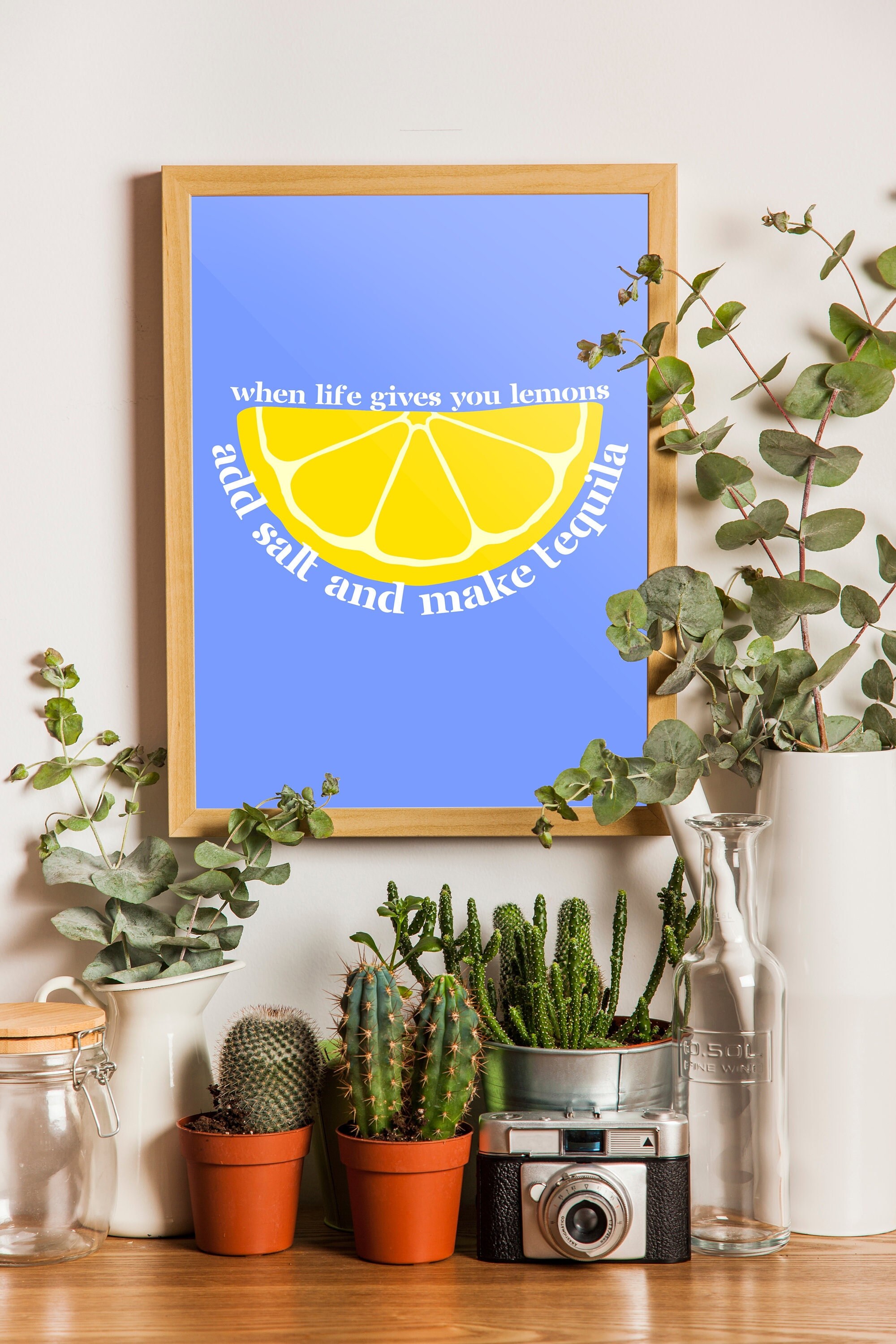 Summer Lemon Print, Lemon Fruit Print, When Life Gives You Lemons ...