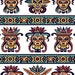 Bundle of 40 Aztec Maya Inca Art Seamless Pattern Illustrations on ...