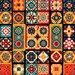 Bundle of 40 Folk Art Seamless Pattern Illustrations Digital Clipart ...
