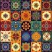 Bundle of 40 Folk Art Seamless Pattern Illustrations Digital Clipart ...