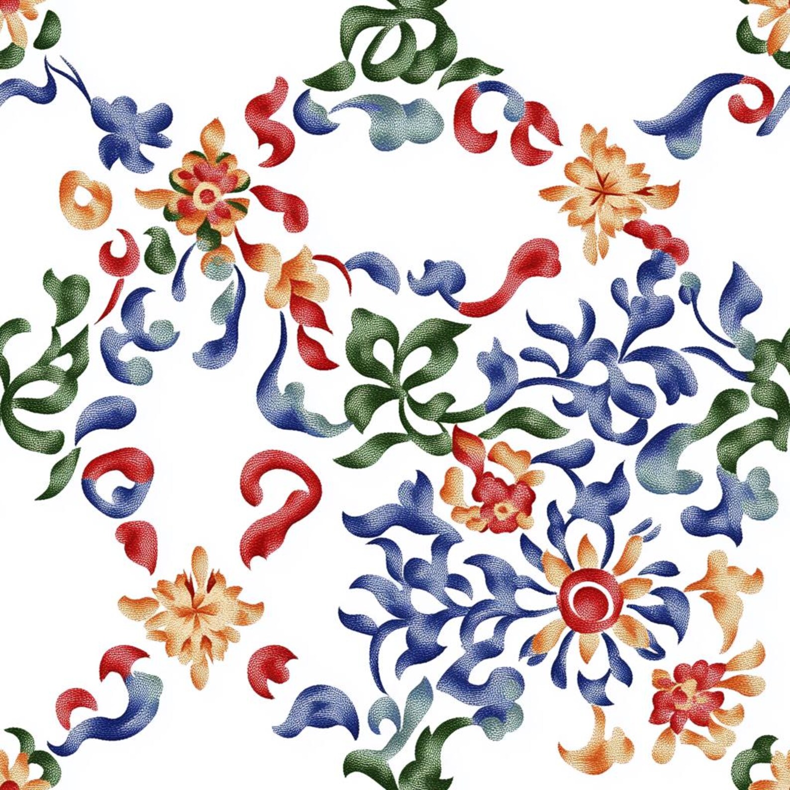 Bundle of 40 Chinese Asymmetrical Seamless Pattern Art Illustrations ...