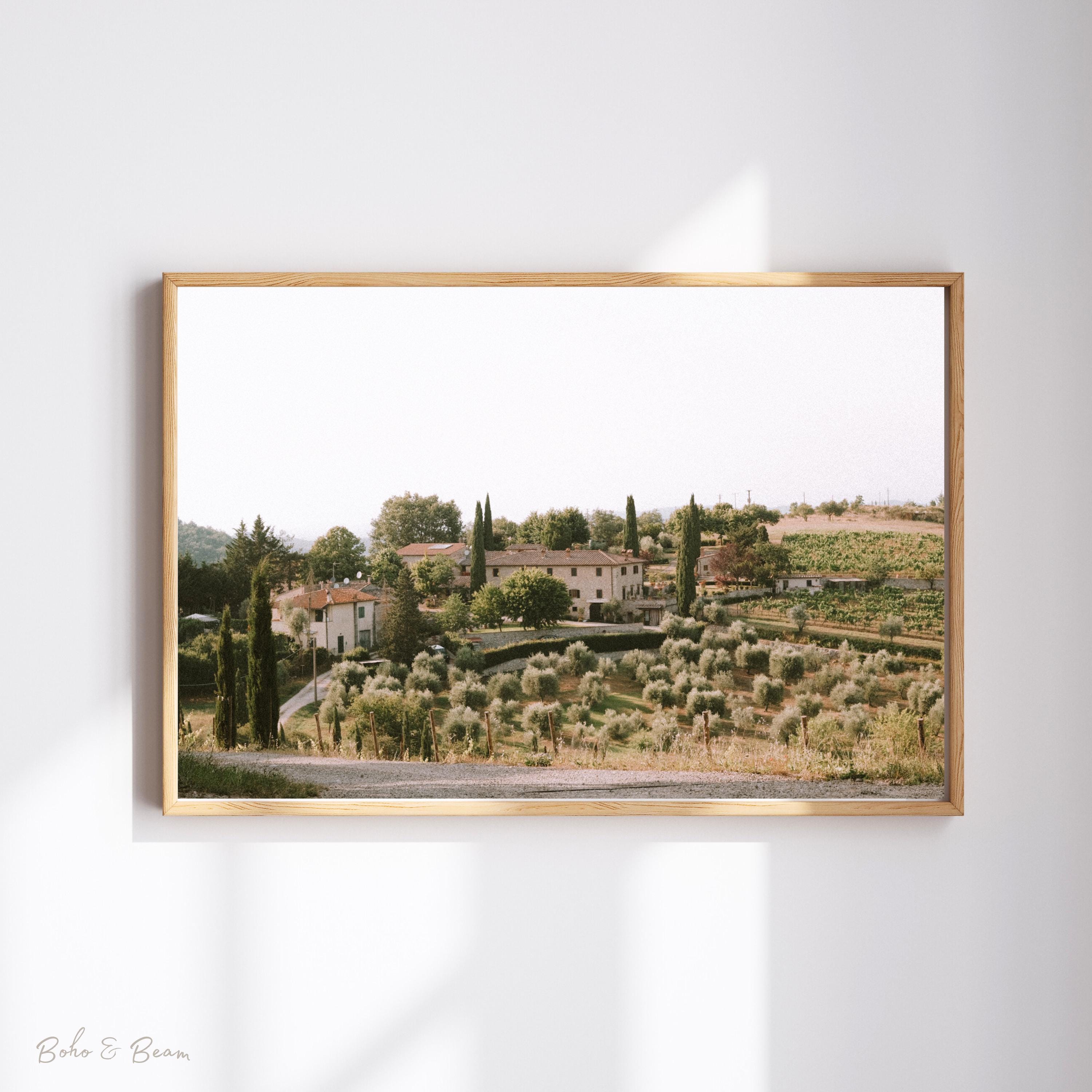 Tuscany Print | Tuscan Rustic Villas Photo | Italian Countryside Wall ...