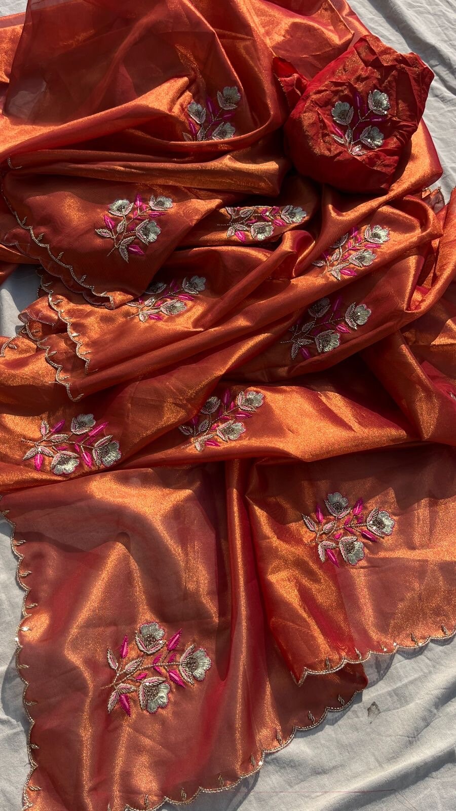 Zeneba Tissue Saree/zari Sari - Etsy