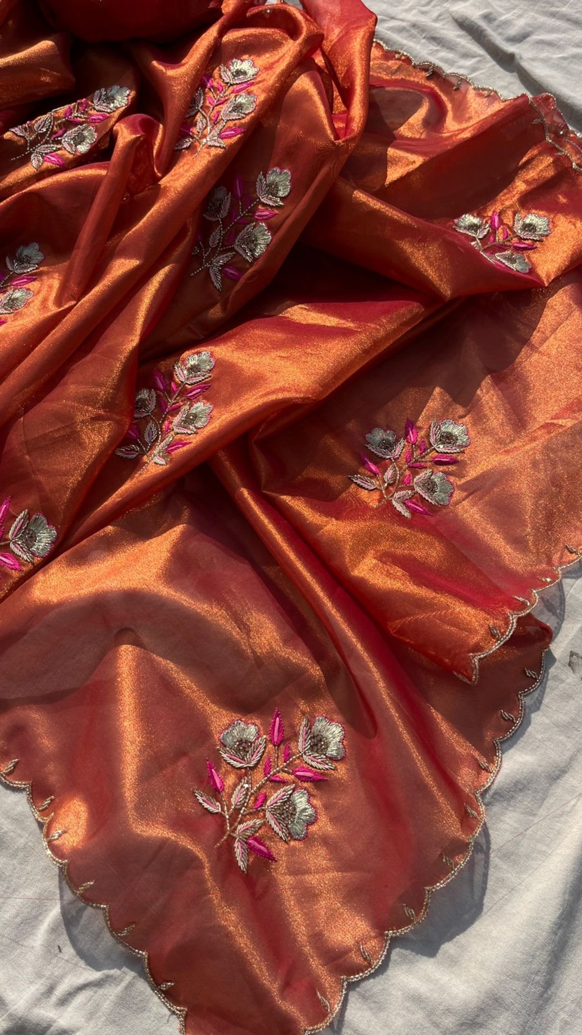 Zeneba Tissue Saree/zari Sari - Etsy