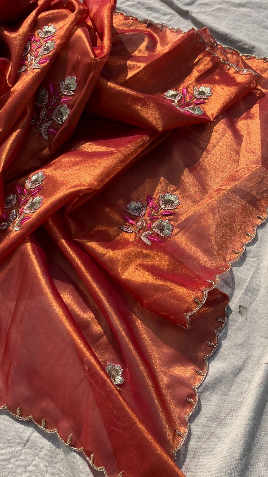 Zeneba Tissue Saree/zari Sari - Etsy