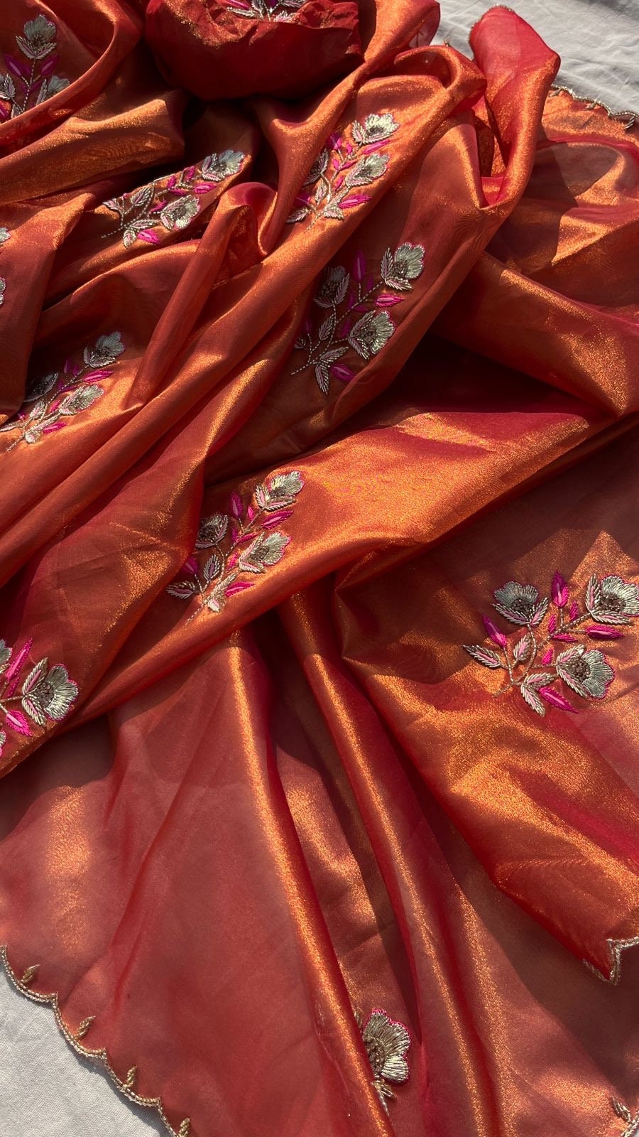 Zeneba Tissue Saree/zari Sari - Etsy