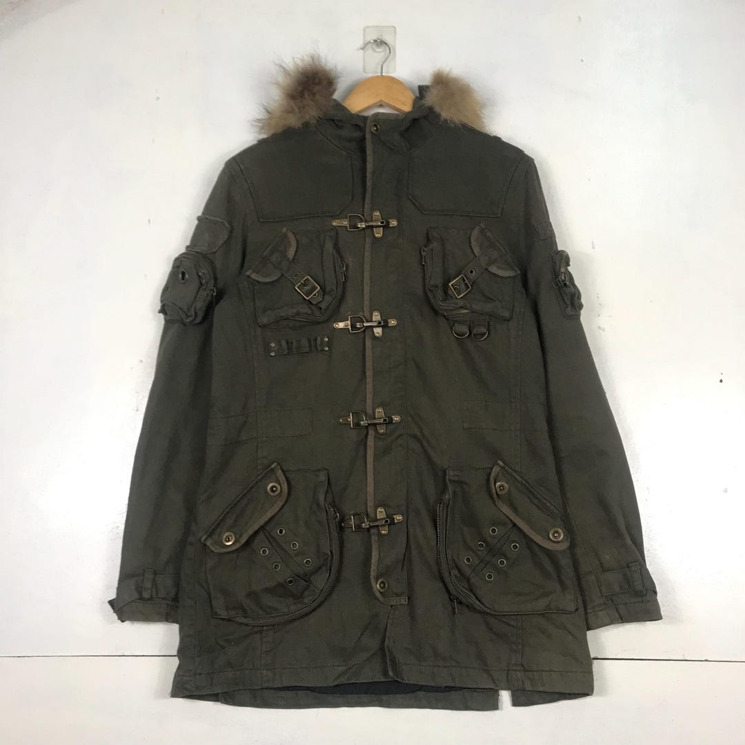 Vintage Military Workshirt Parka Jacket Multi Pocket Green Medium - Etsy