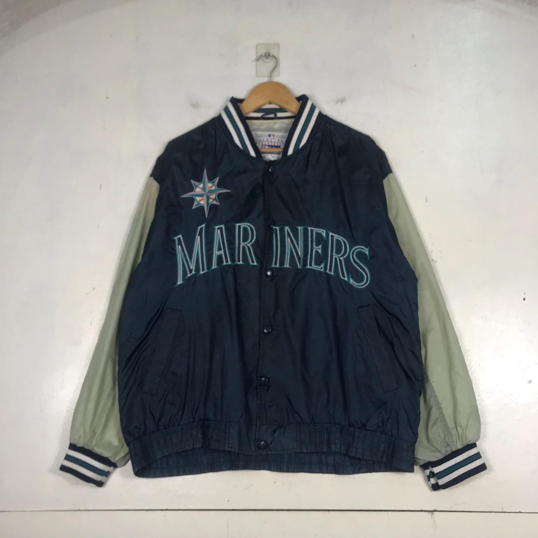 Vintage Seattle Mariners Baseball Team Jacket Pro Player Button ...