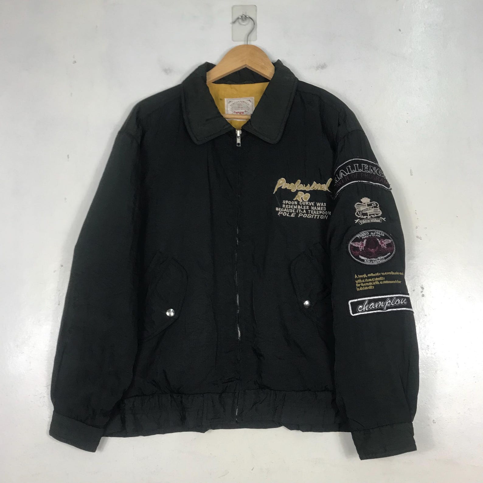 Vintage Virgin Voyage Embroidery Design Bomber Jacket Full Zipper ...
