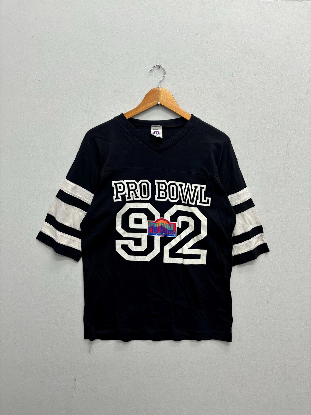 Rare Vintage Pro Bowl 1992 NFL Big Logo Graphic Streetwear Style Casual ...