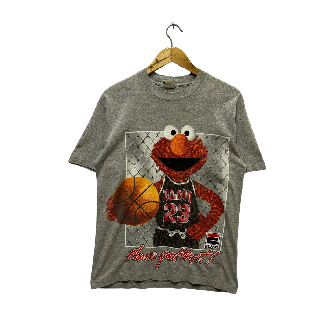 Vintage Elmo Sesame Street Parody Jordan Basketball Streetwear Style ...