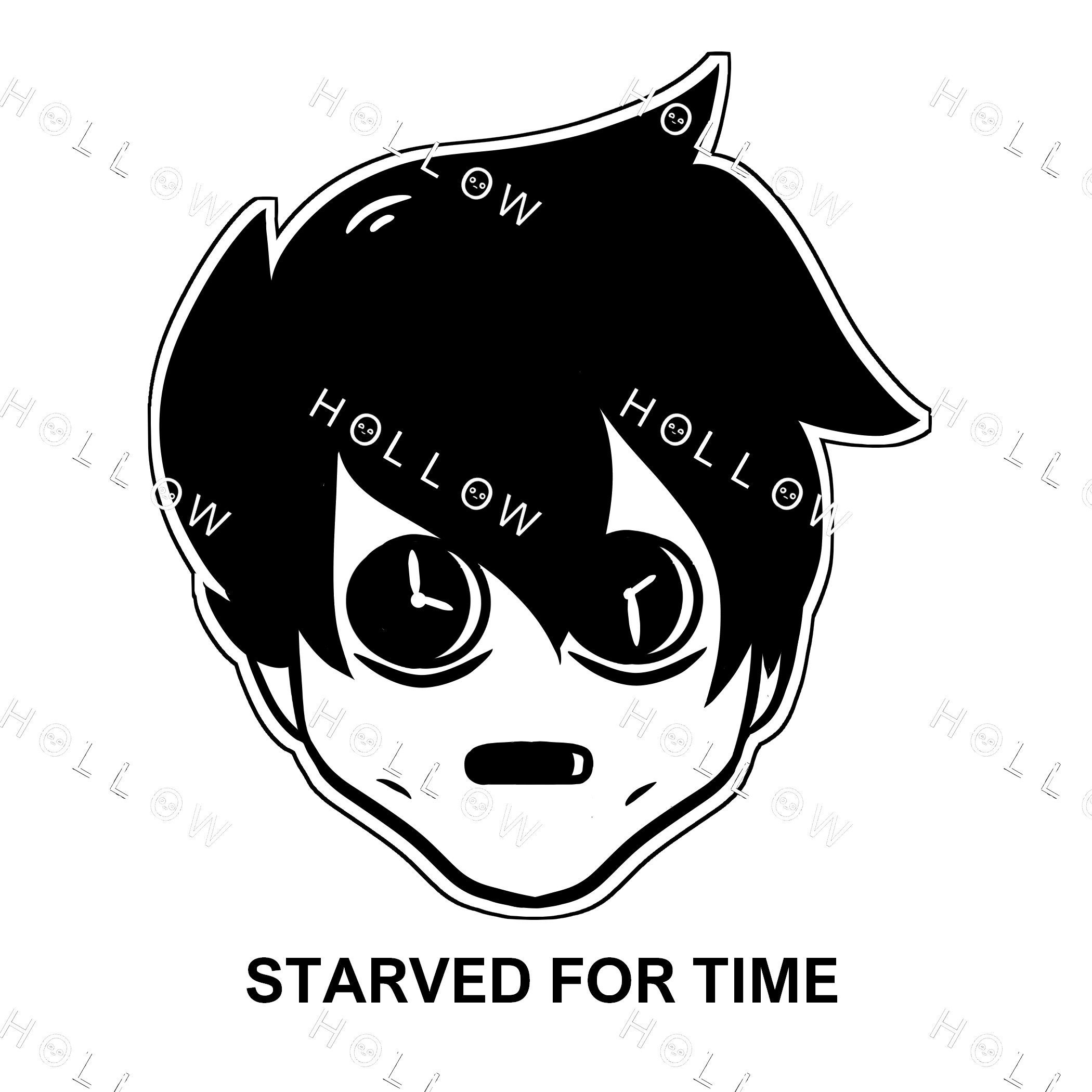 Starved for Time, Meme PNG, Cutesy Vector Image, Digital Download, for ...