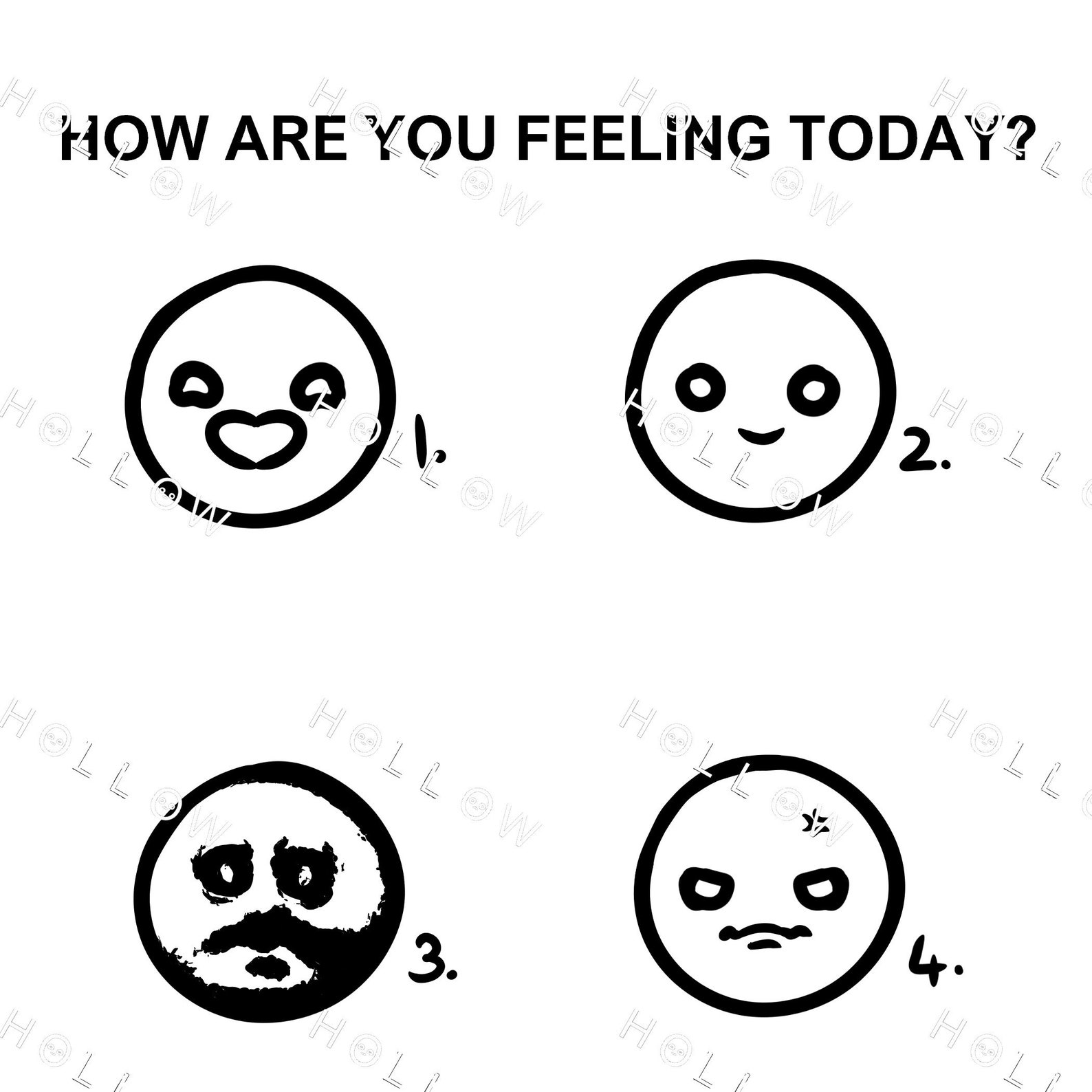 How Are You Feeling Today? Meme PNG, Cutesy Vector Image, Digital ...