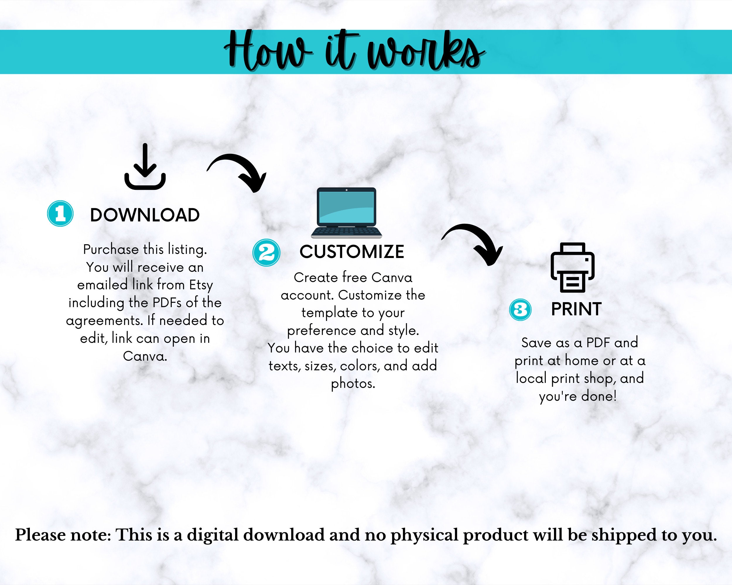 Receipt Template, Invoice Template, Printable Receipt, Money or Rent ...