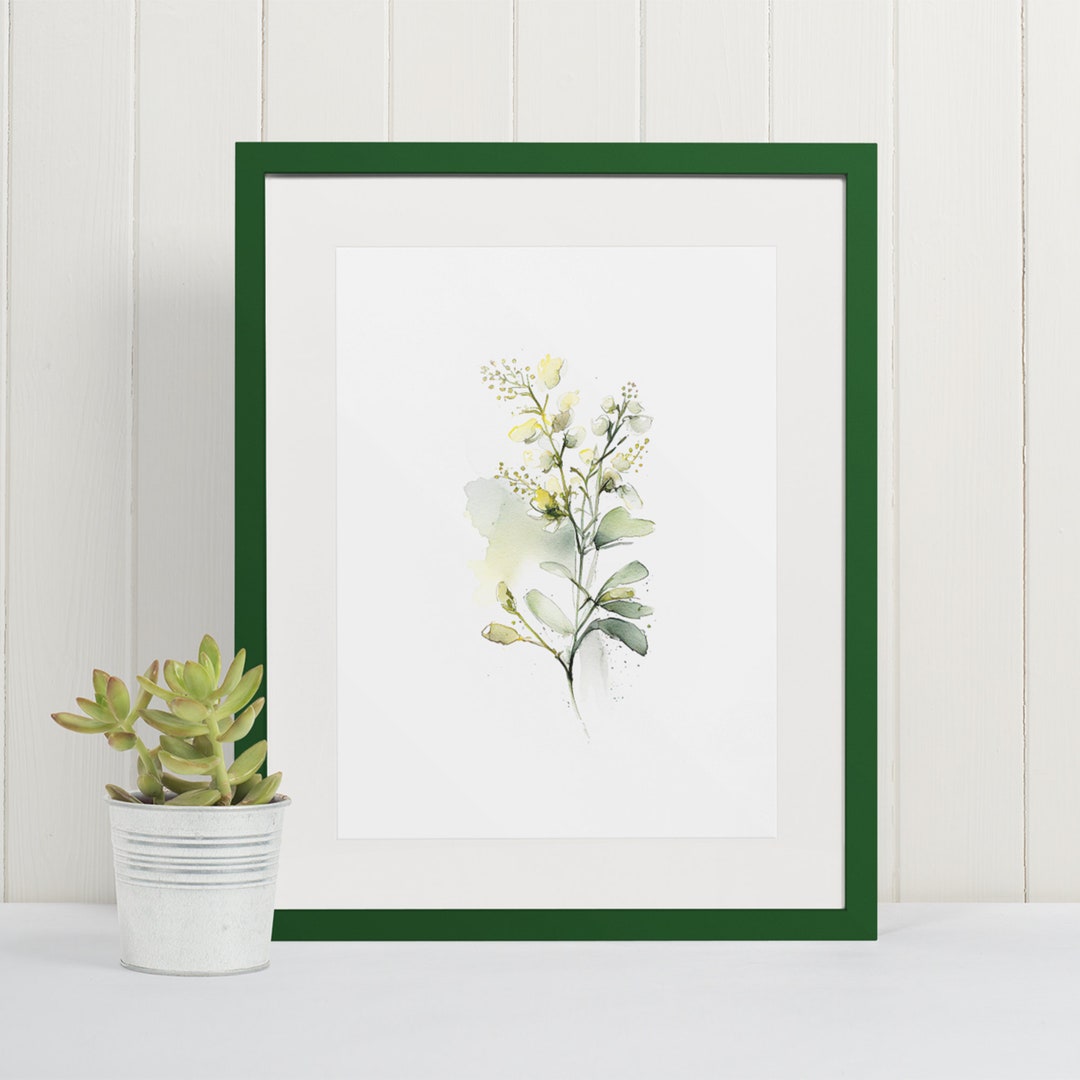 Spring Decor, Printable Wall Art, Spring Floral Wall Art, Watercolor ...